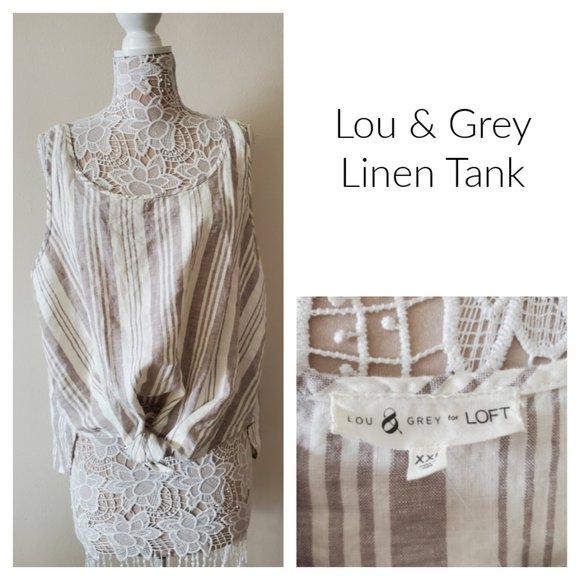 Lou & Grey | Tops | Nwt Lou Grey Linen Tank | Poshmark